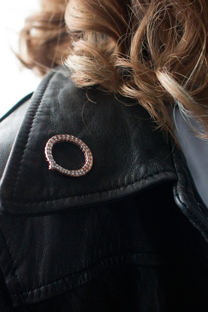 Stay Home Club Golden Braid Pin Badge – No Fit State Co.